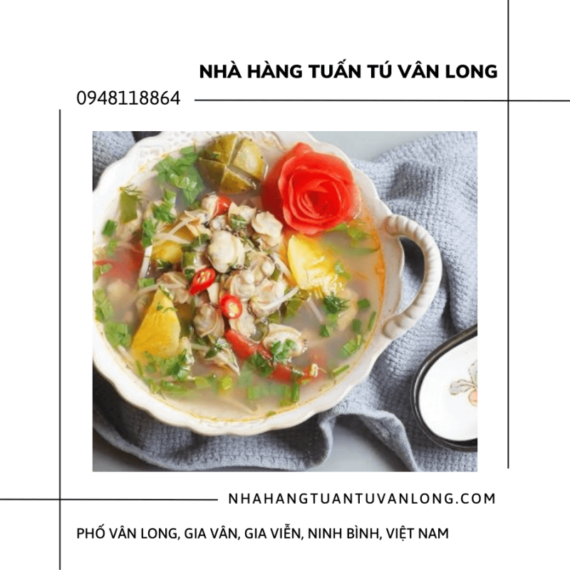 Canh ngao nấu chua đầm Vân Long Ninh Bình (2025)