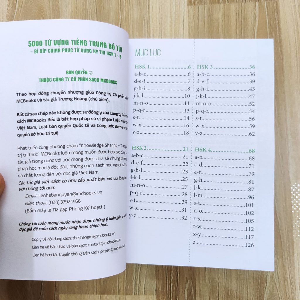 5000 Từ Vựng Tiếng Trung Bỏ Túi