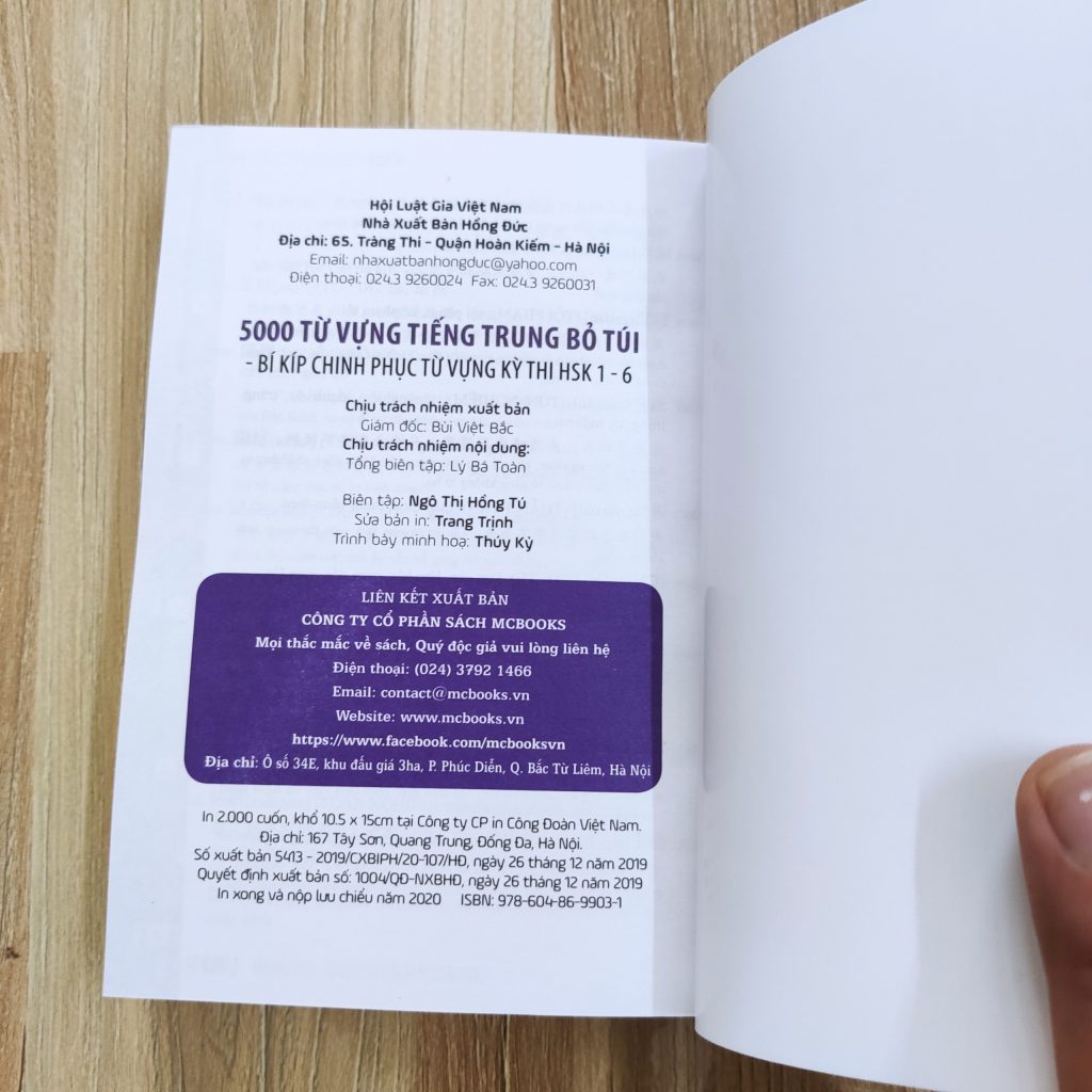 5000 Từ Vựng Tiếng Trung Bỏ Túi