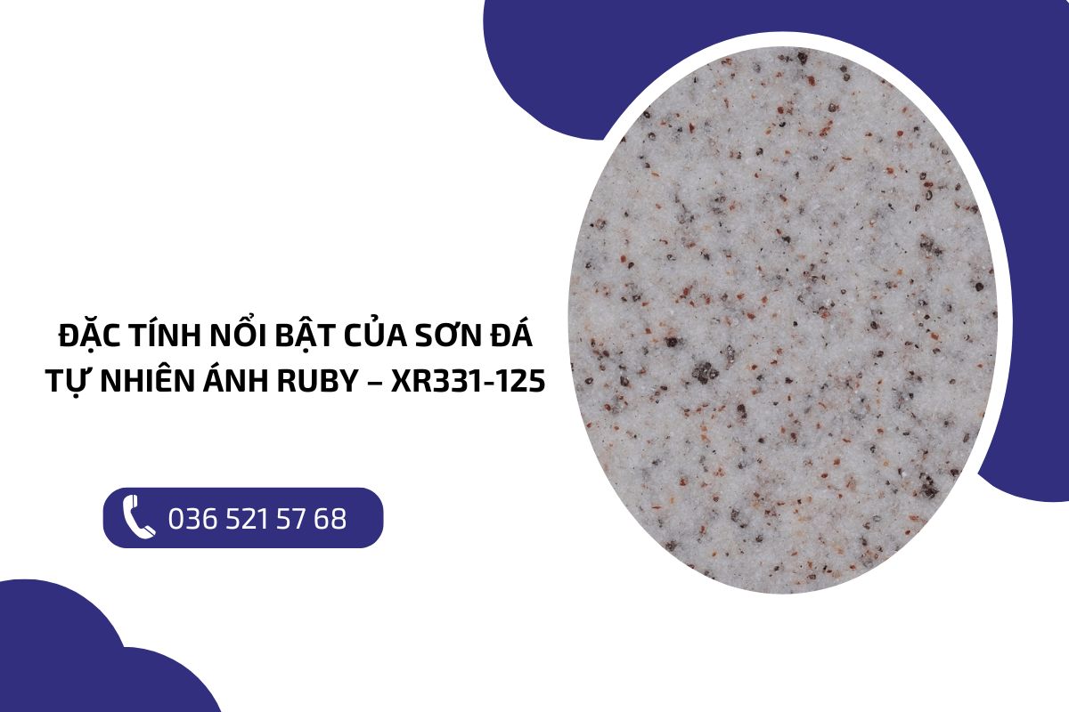 Sơn đá tự nhiên ánh Ruby – XR331-125