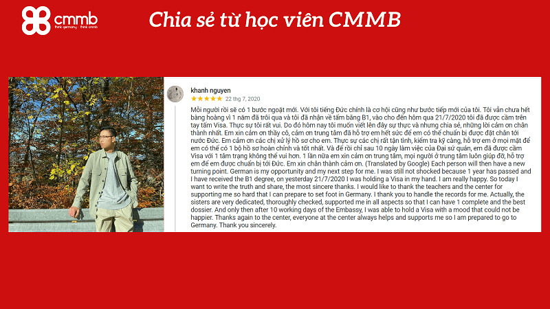 PHỤ HUYNH VÀ HỌC SINH NÓI VỀ CMMB - Thế giới tiếng Đức